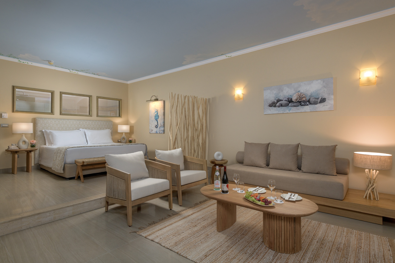 Platinum Beach Junior Suite Sea View with Personal Pool - Atrium Prestige